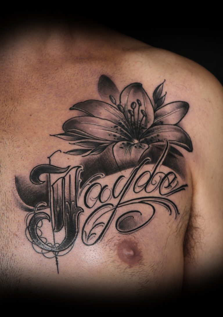 Lettering, Lilly flower - Eternal Instinct